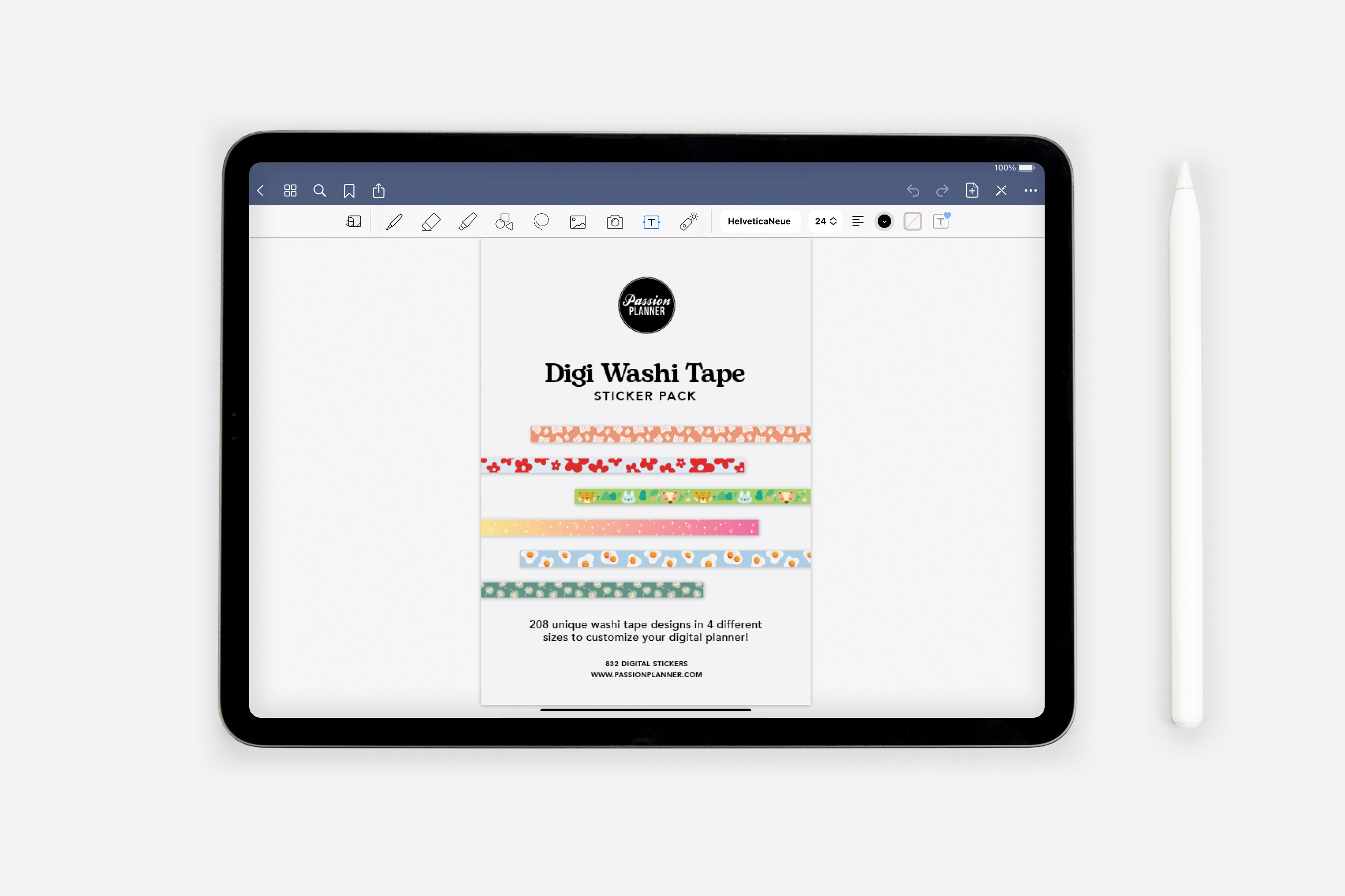 Digital Washi Tape Sticker Pack | Passion Planner