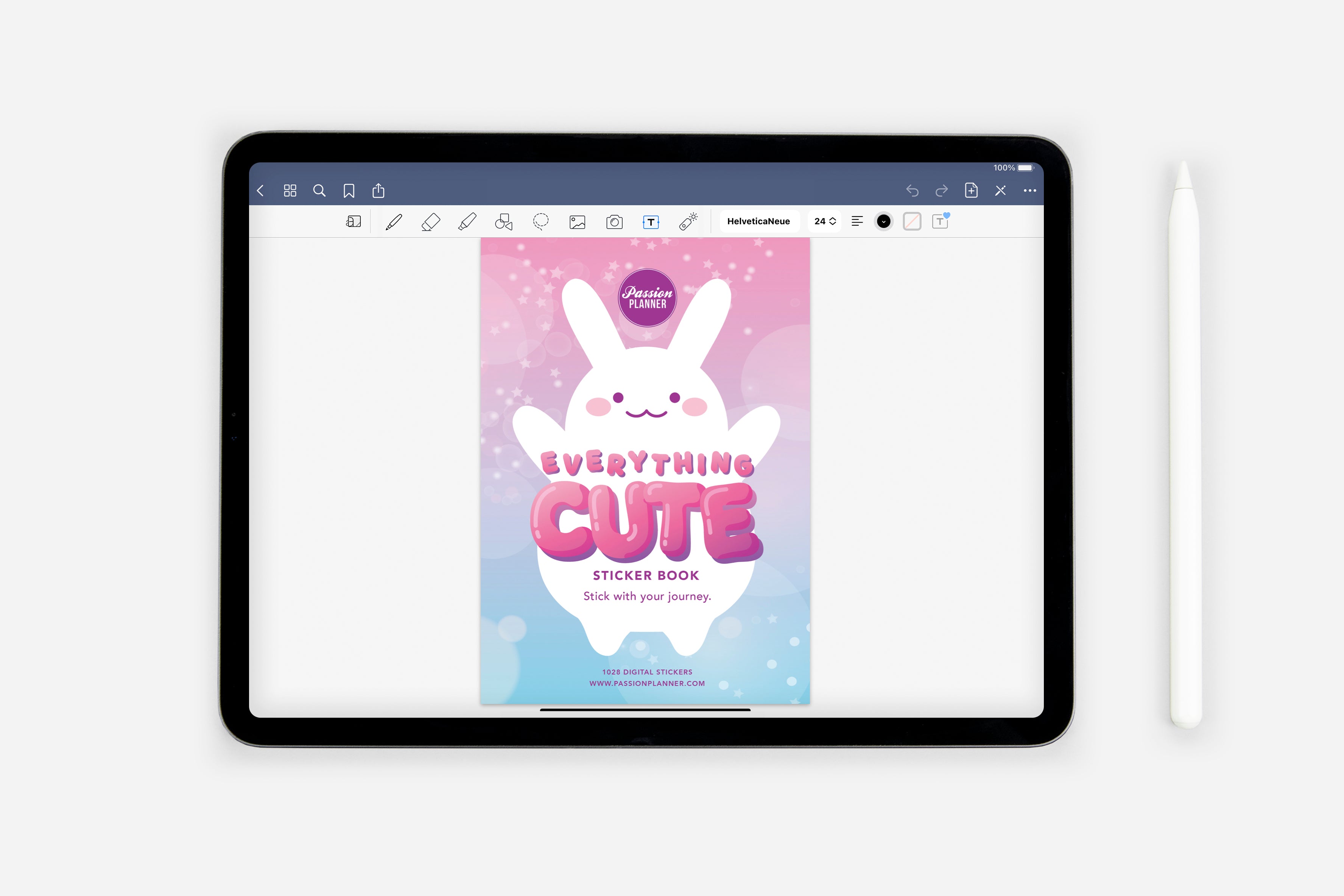 Digital Everything Cute Sticker Book | Passion Planner