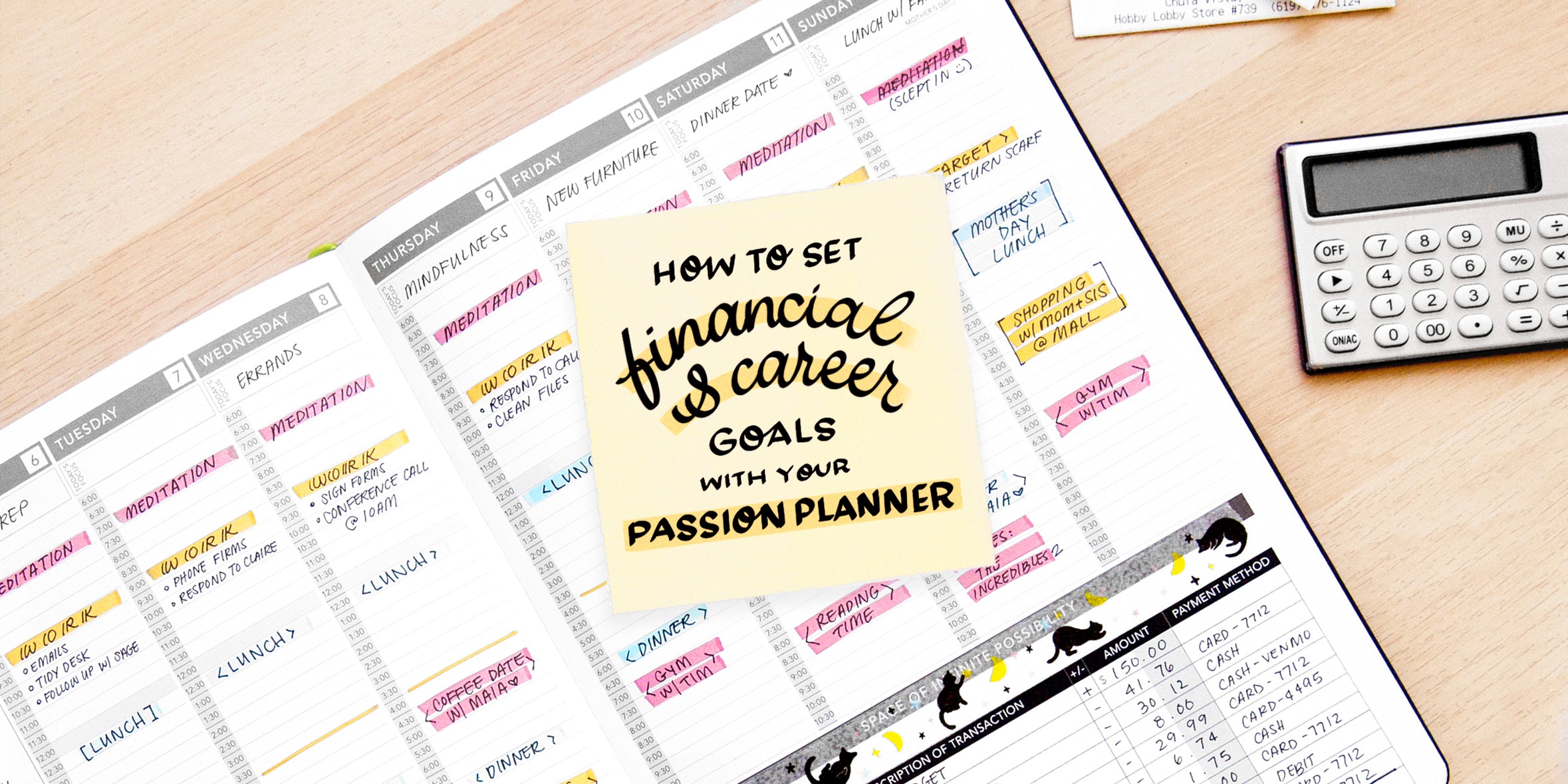 How to Set Financial and Career Goals — Passion Planner
