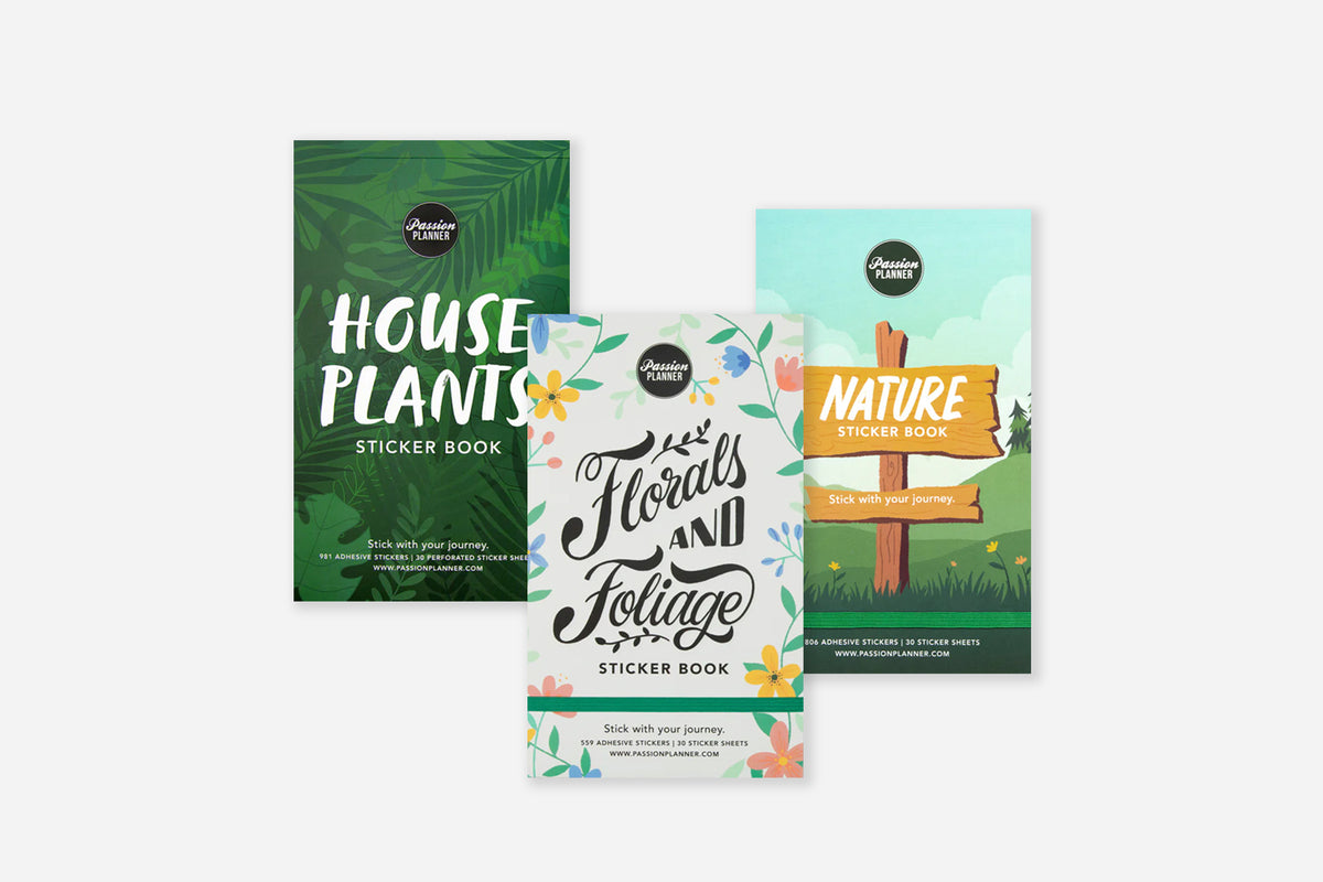 Green Thumb Sticker Book Bundle — Passion Planner