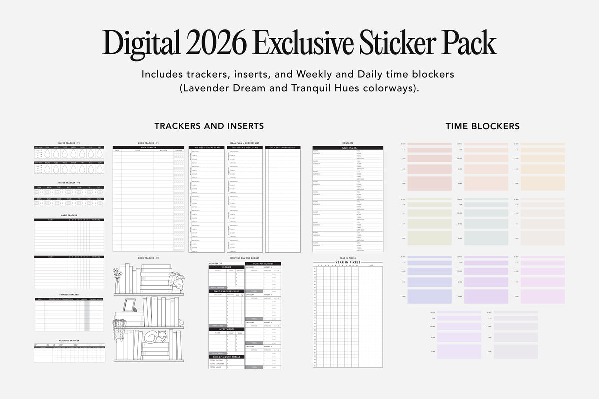 Exclusive 2026 Digital Sticker Pack | Passion Planner