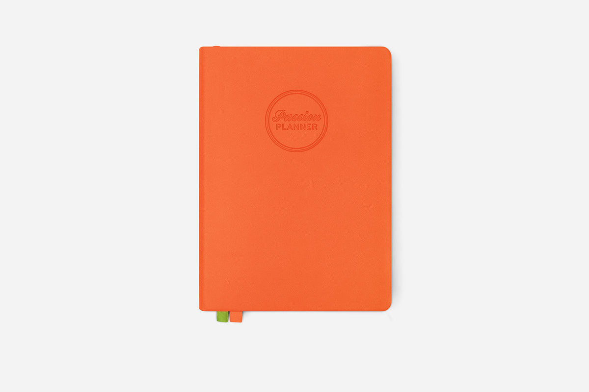 Weekly 2026 Planner | Tangerine Orange | Passion Planner