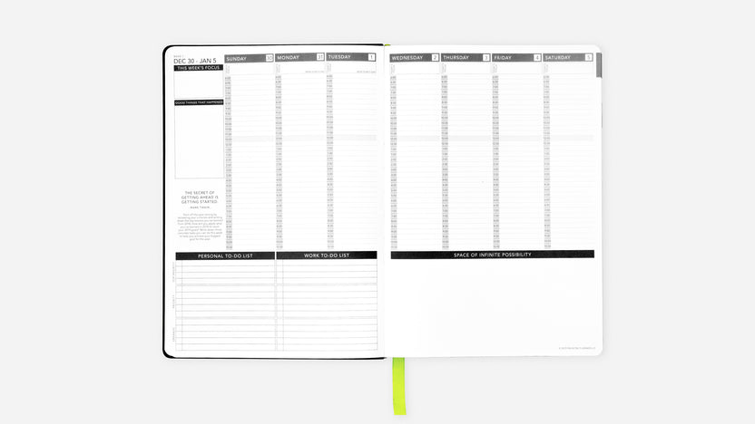 Weekly 2025-2026 Mid-Year Planner | Sunflower Yellow | Passion Planner