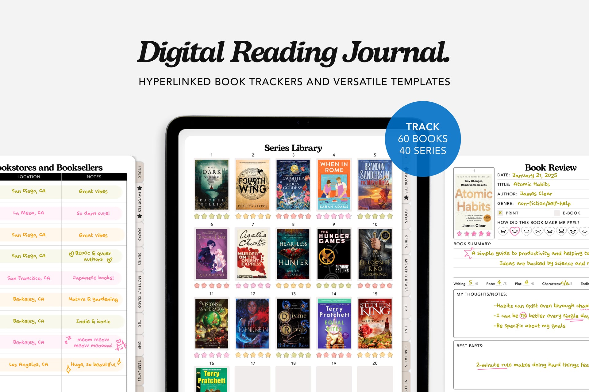 Digital Reading Journal | Passion Planner