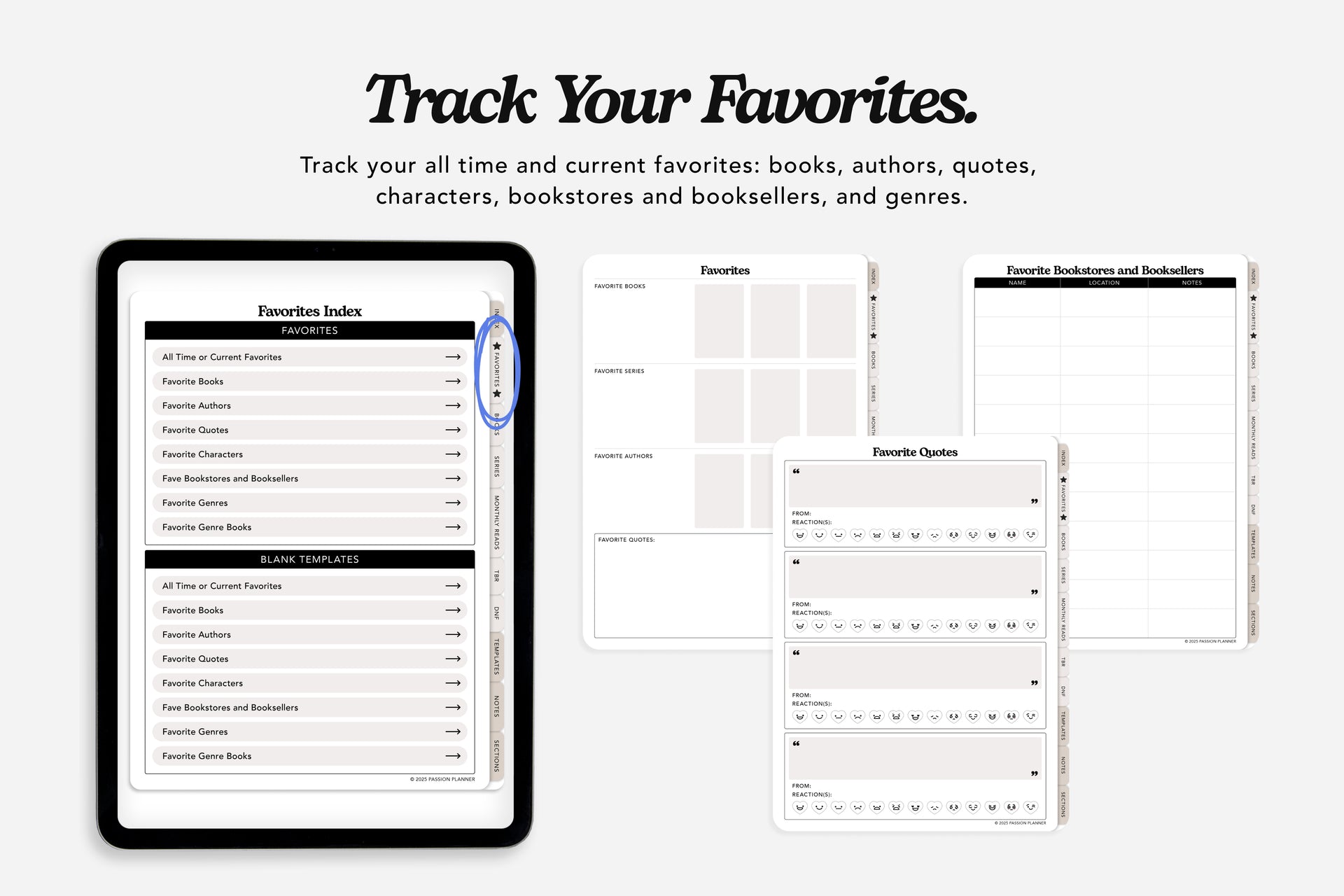 Digital Reading Journal | Passion Planner