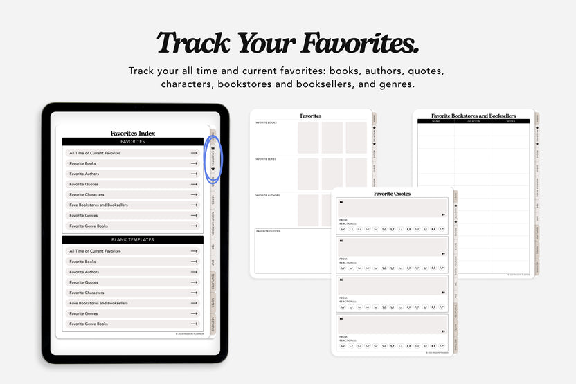 Digital Reading Journal | Passion Planner