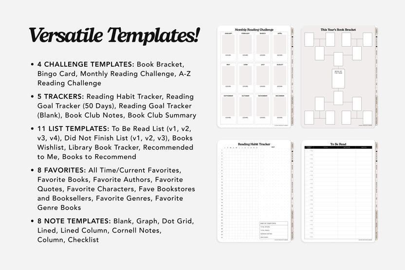 Digital Reading Journal | Passion Planner