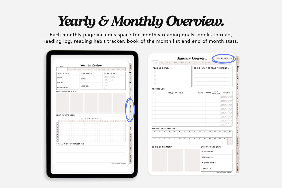 Digital Reading Journal | Passion Planner