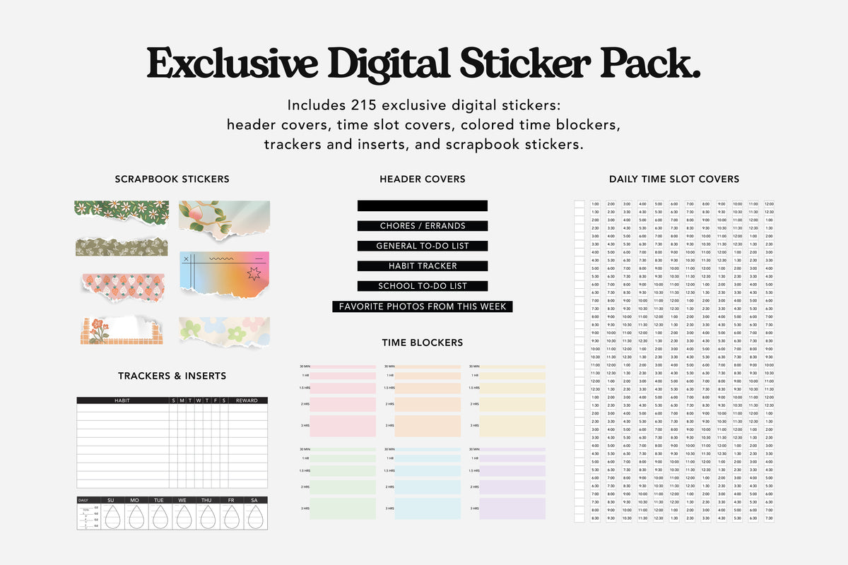 Exclusive 2025 Digital Sticker Pack | Passion Planner