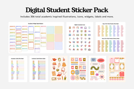 Digital Student Planner | 2025-2026 Weekly & Daily | Rainbow Prisma ...