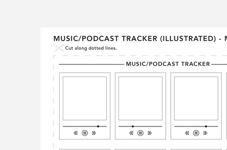 Movie, TV Show, Music, and Podcast Tracker PDF | Free Printable ...