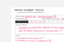 Project Planner Printable PDF | Free Printable | Passion Planner