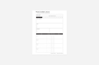 Project Planner Printable PDF | Free Printable | Passion Planner