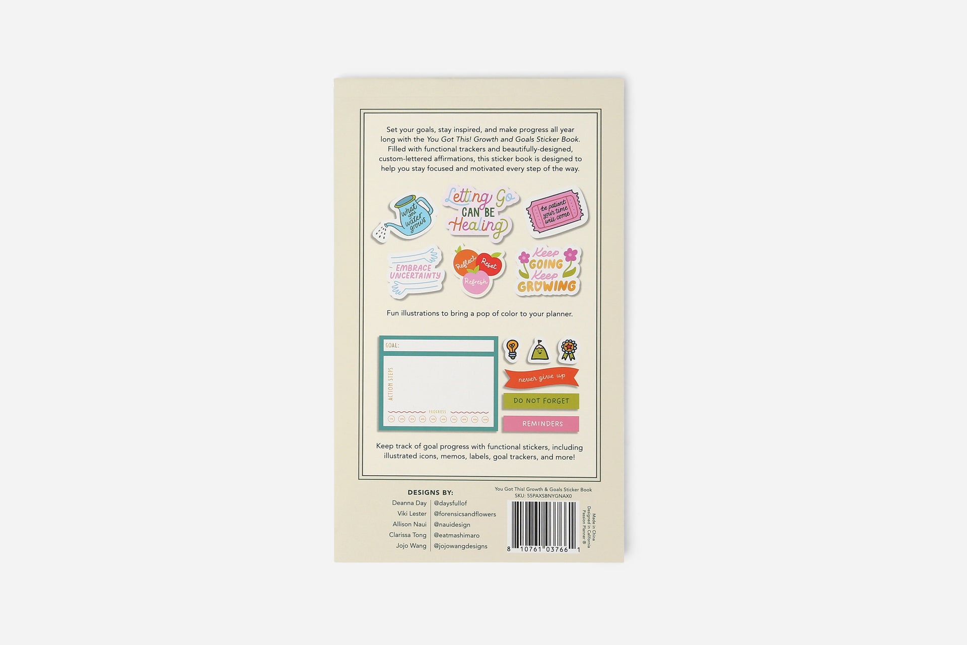 Growth & Goals Sticker Book | Passion Planner