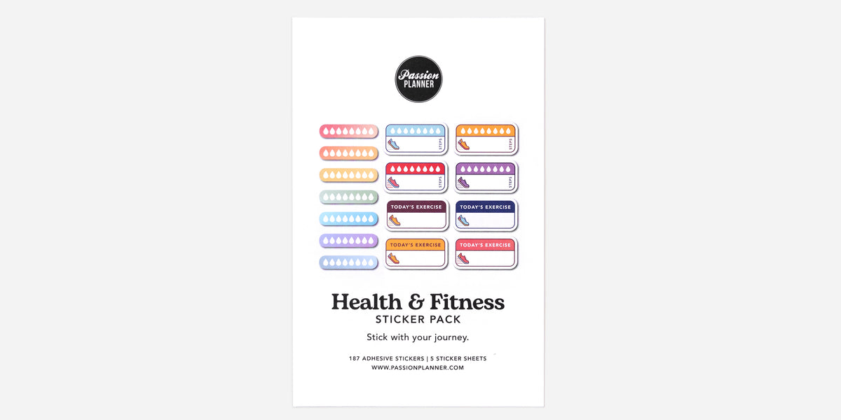 Health & Fitness Sticker Pack | Passion Planner