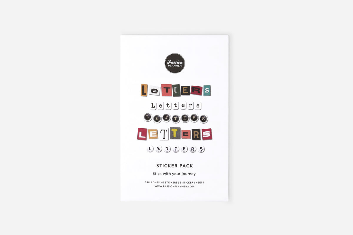 Letters Sticker Pack | Passion Planner