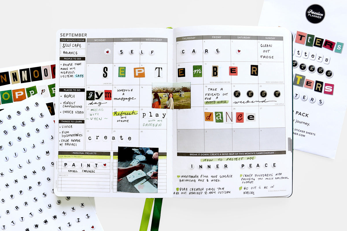 Letters Sticker Pack | Passion Planner