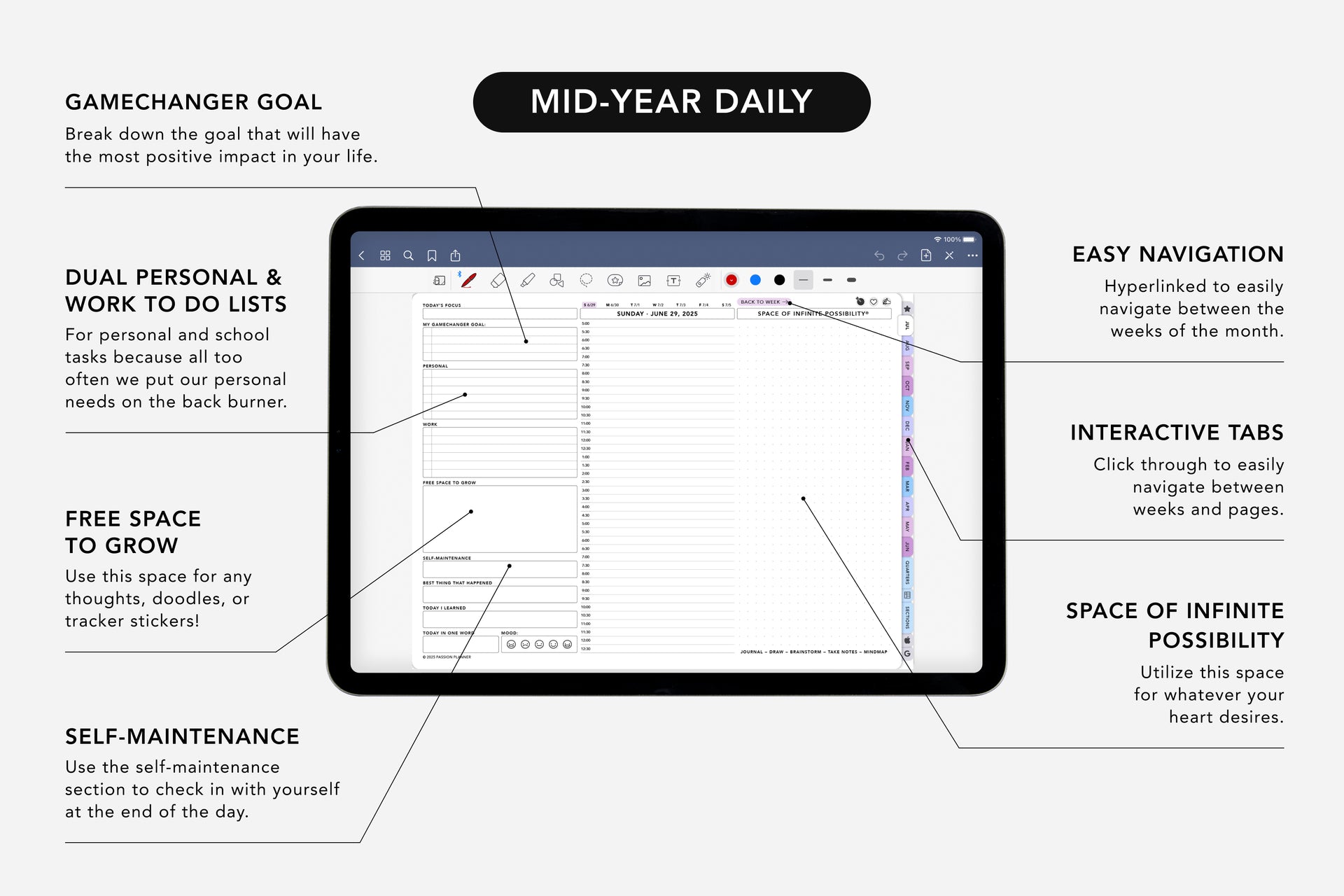 Digital Mid-Year Planner | 2025-2026 Weekly & Daily | Dreamy Dusk ...