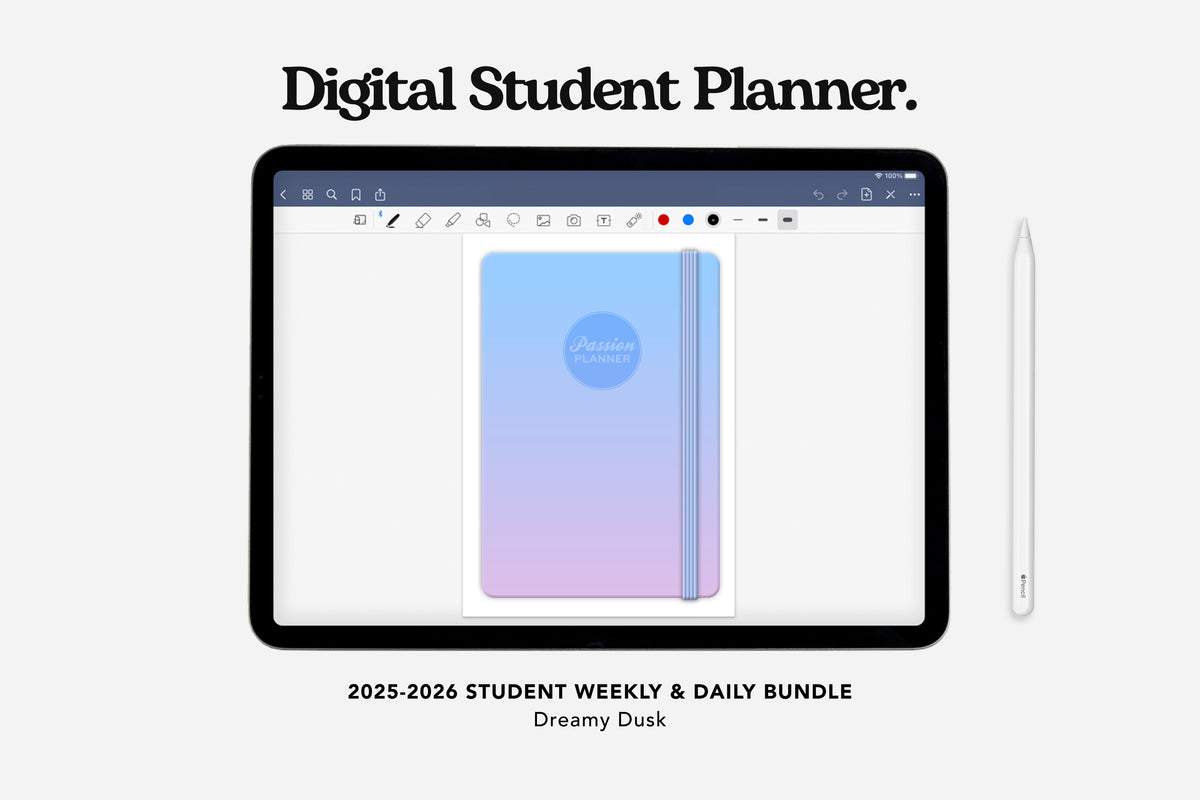 Digital Student Planner | 2025-2026 Weekly & Daily | Dreamy Dusk ...