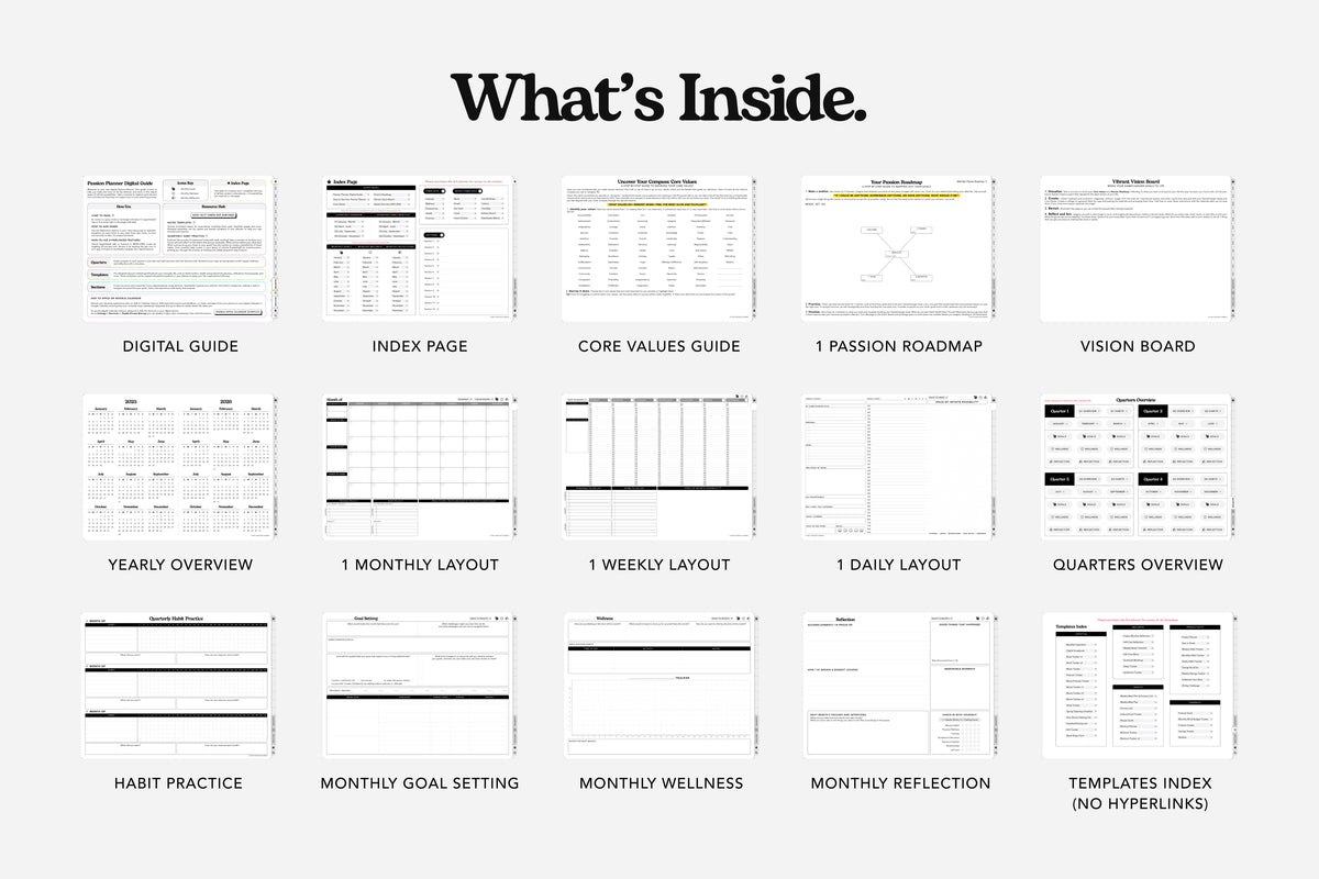 FREE Digital Planner Sample | Passion Planner