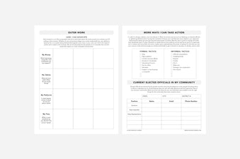 Organizing Activism PDF | Free Printable | Passion Planner