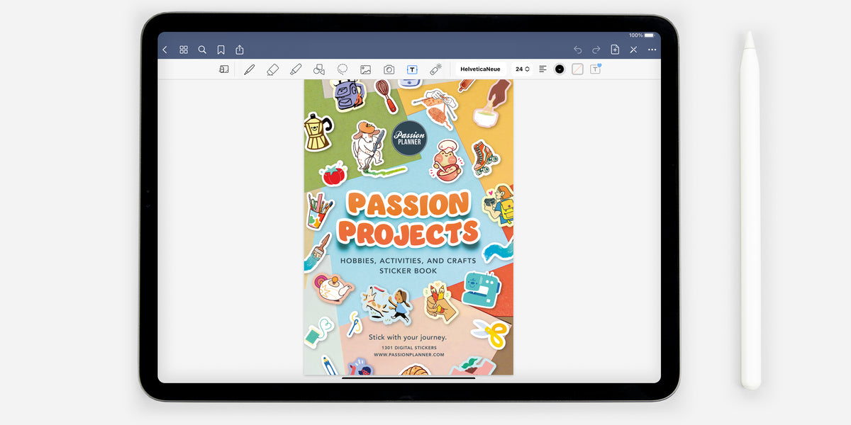 Digital Passion Projects Sticker Book | Passion Planner