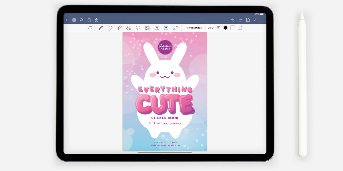 Digital Everything Cute Sticker Book | Passion Planner