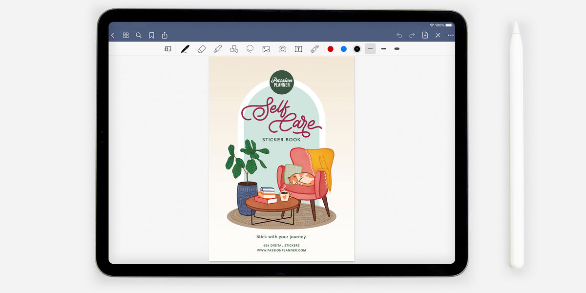 Digital Self-Care Sticker Book | Passion Planner