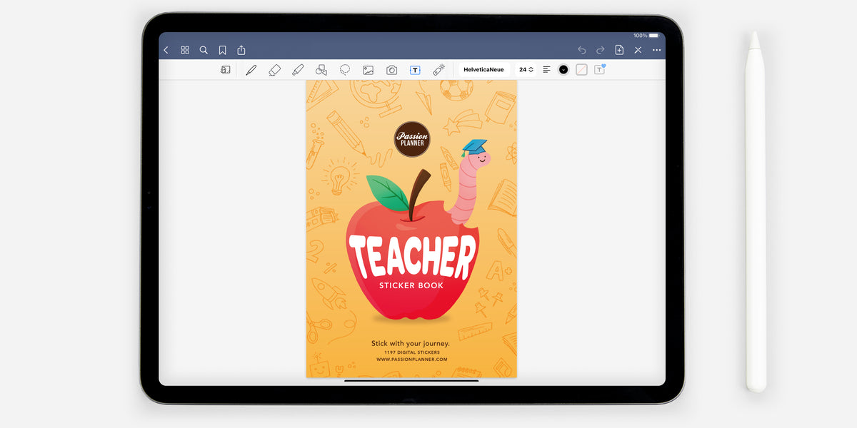 Digital Teacher Sticker Book | Passion Planner