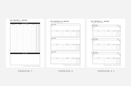 Gift Tracker PDF | Free Printable | Passion Planner