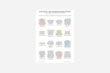 BIPOC Quotes PDF | Free Printable | Passion Planner