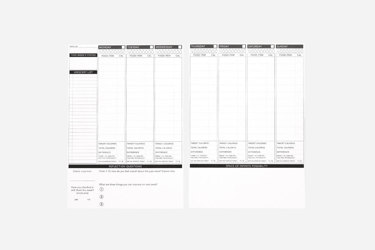 Calorie Tracker PDF | Free Printable | Passion Planner