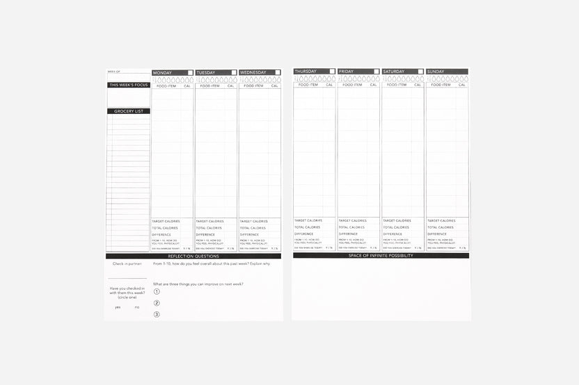 Calorie Tracker PDF | Free Printable | Passion Planner
