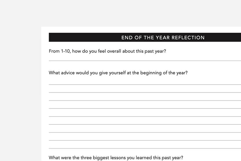 End of the Year Reflection PDF | Free Printable | Passion Planner