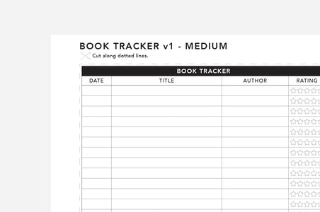 Book Tracker PDF | Free Printable | Passion Planner