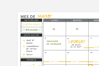 Weekly Undated Spanish PDF | Free Printable | Passion Planner