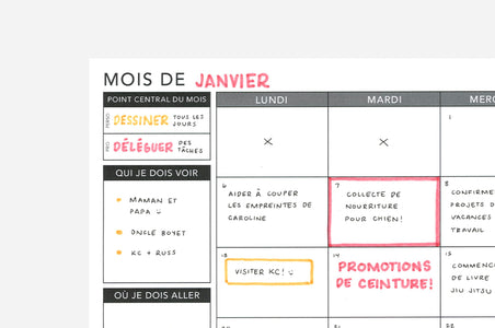 Weekly Undated French PDF | Free Printable | Passion Planner