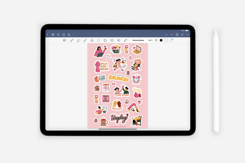 Digital Adulting, Work and Everyday Life Sticker Book | Passion Planner