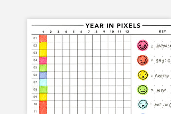 Year in Pixels PDF | Free Printable | Passion Planner