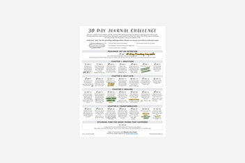 30 Day Journal Challenge PDF | Free Printable | Passion Planner