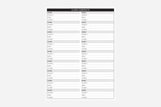 Class Contacts PDF | Free Printable | Passion Planner