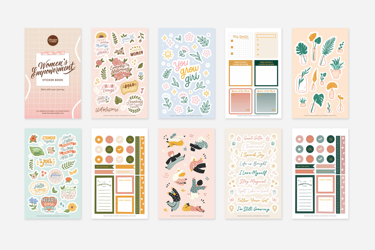 Digital Women's Empowerment Sticker Book | Passion Planner
