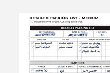 Packing List PDF | Free Printable | Passion Planner