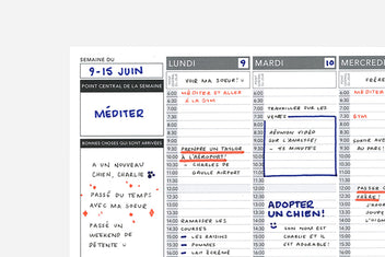 Weekly Undated French PDF | Free Printable | Passion Planner