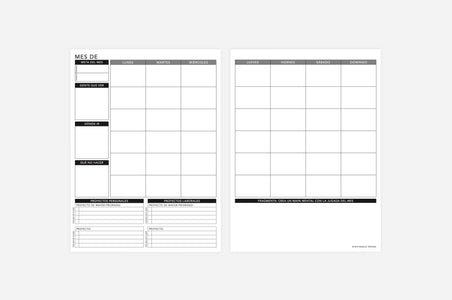 Weekly Undated Spanish PDF | Free Printable | Passion Planner