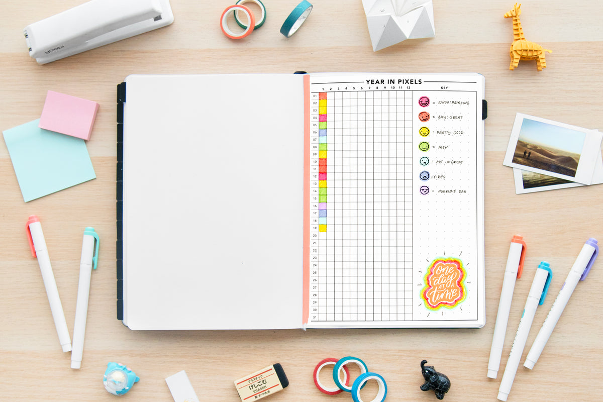 Year in Pixels PDF | Free Printable | Passion Planner
