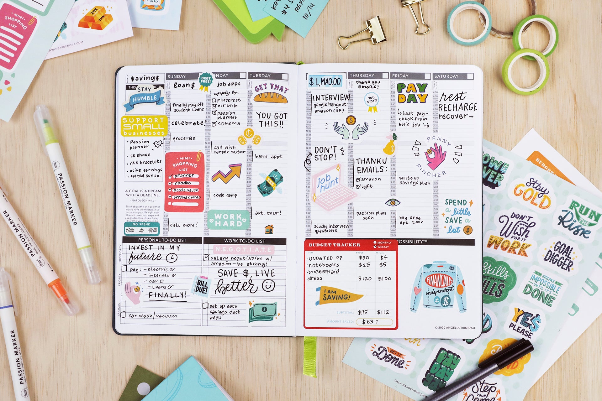 SAVE IT! Finance & Budgeting Sticker Book | Passion Planner