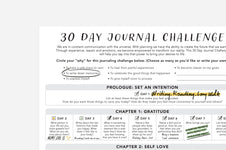 30 Day Journal Challenge PDF | Free Printable | Passion Planner
