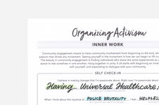 Organizing Activism PDF | Free Printable | Passion Planner