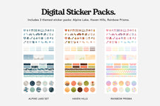 Digital Themed Sticker Pack of 3 | Passion Planner
